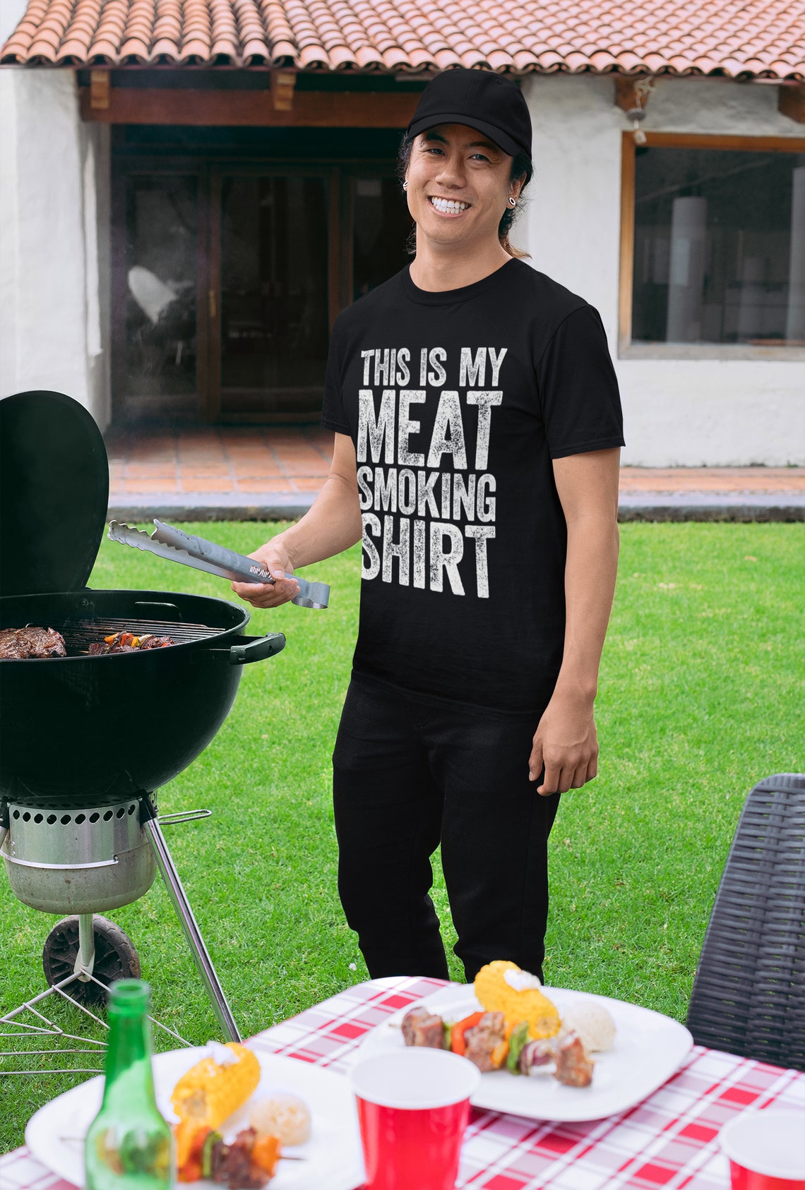 This is My Meat Smoking Shirt T-shirt - Unisex Funny Mens BBQ Pitmaster ...