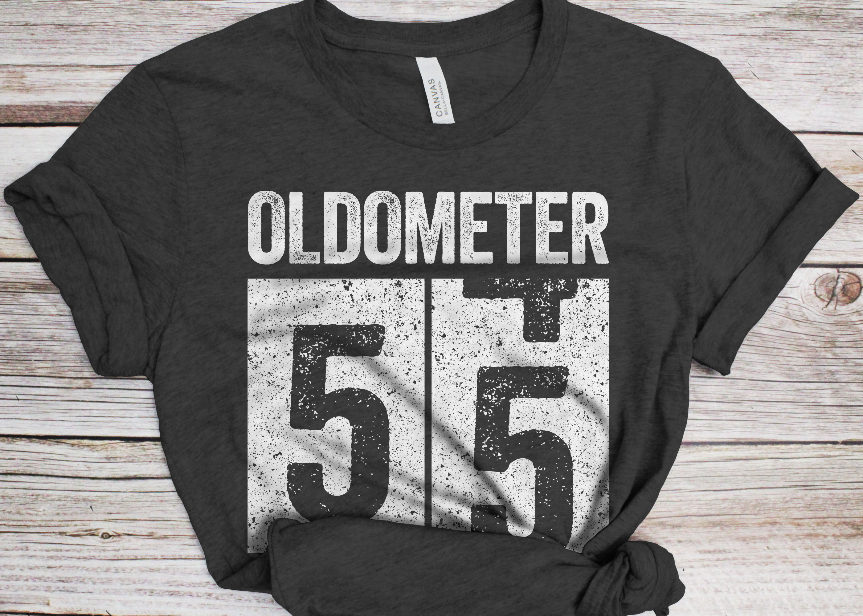 Oldometer 55 T-shirt Unisex Funny 55 AF Mens 55th Birthday - Etsy