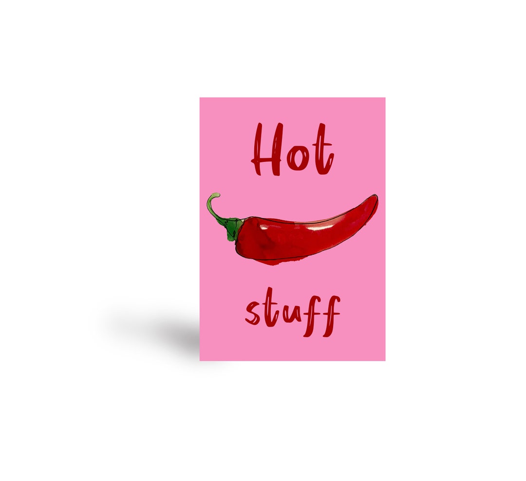Hot Stuff Card - Etsy