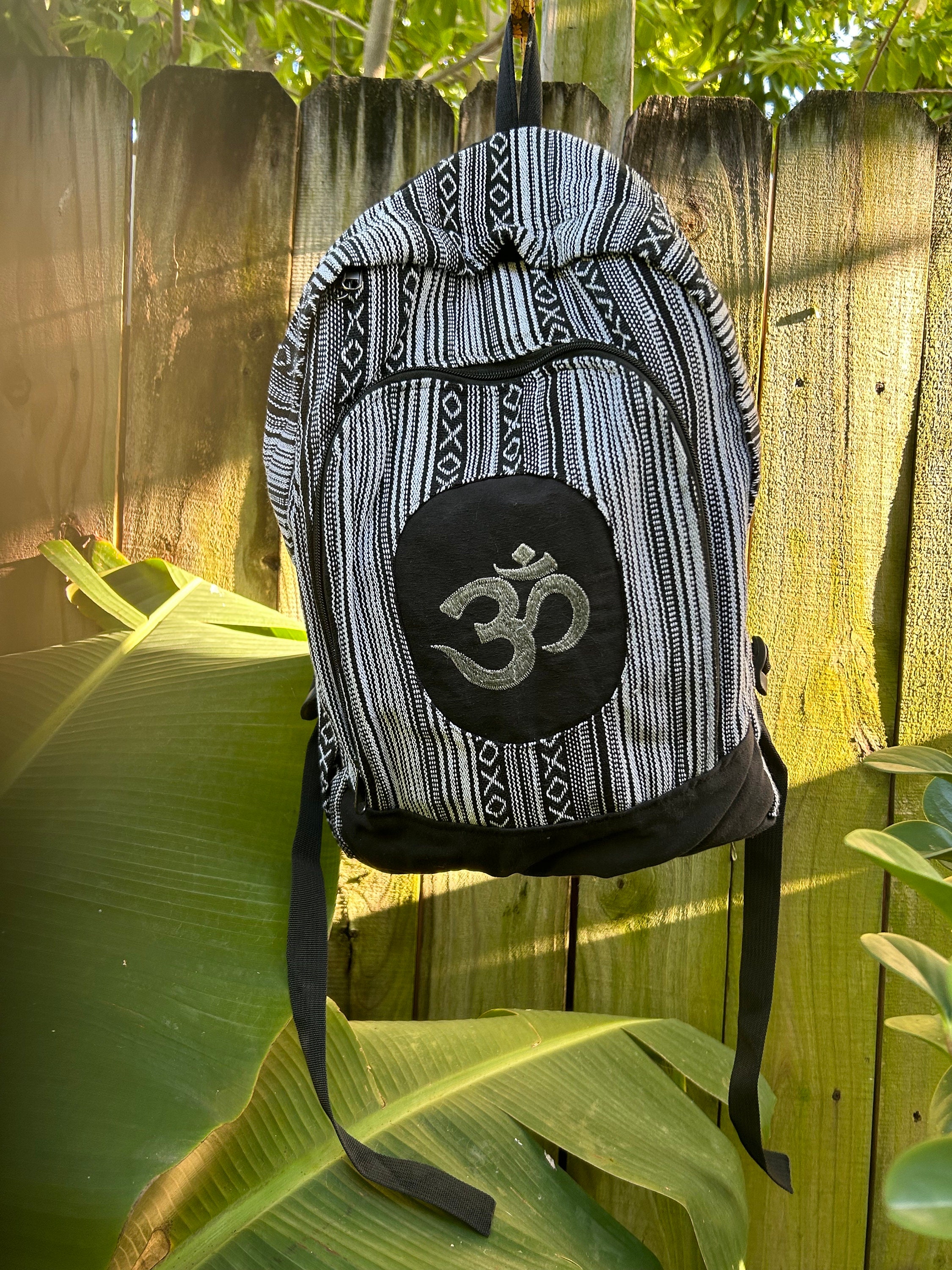 Nepalese Handmade Om Geri Cotton Backpack - Etsy