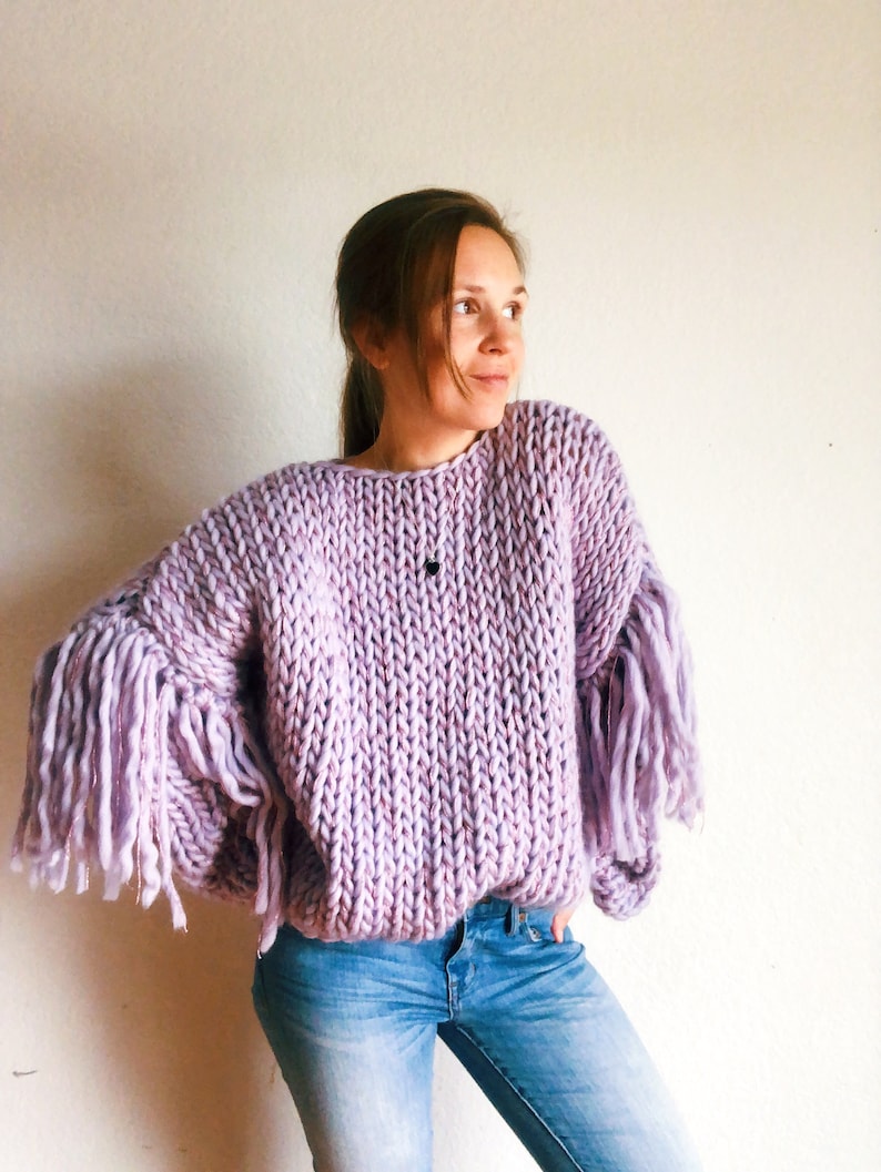 Fancy Sleeves Jumper Knitting Pattern - Etsy UK