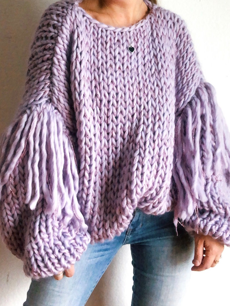 Fancy Sleeves Jumper Knitting Pattern - Etsy UK
