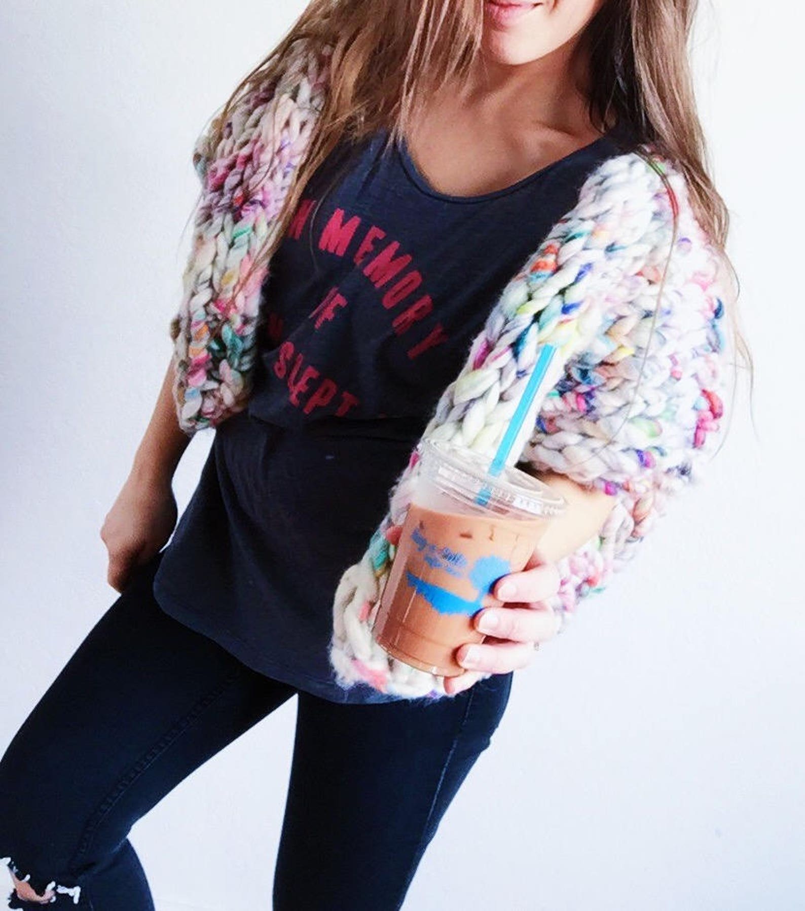 Unicorn Yarn Crop Cardi Knitting Pattern - Etsy