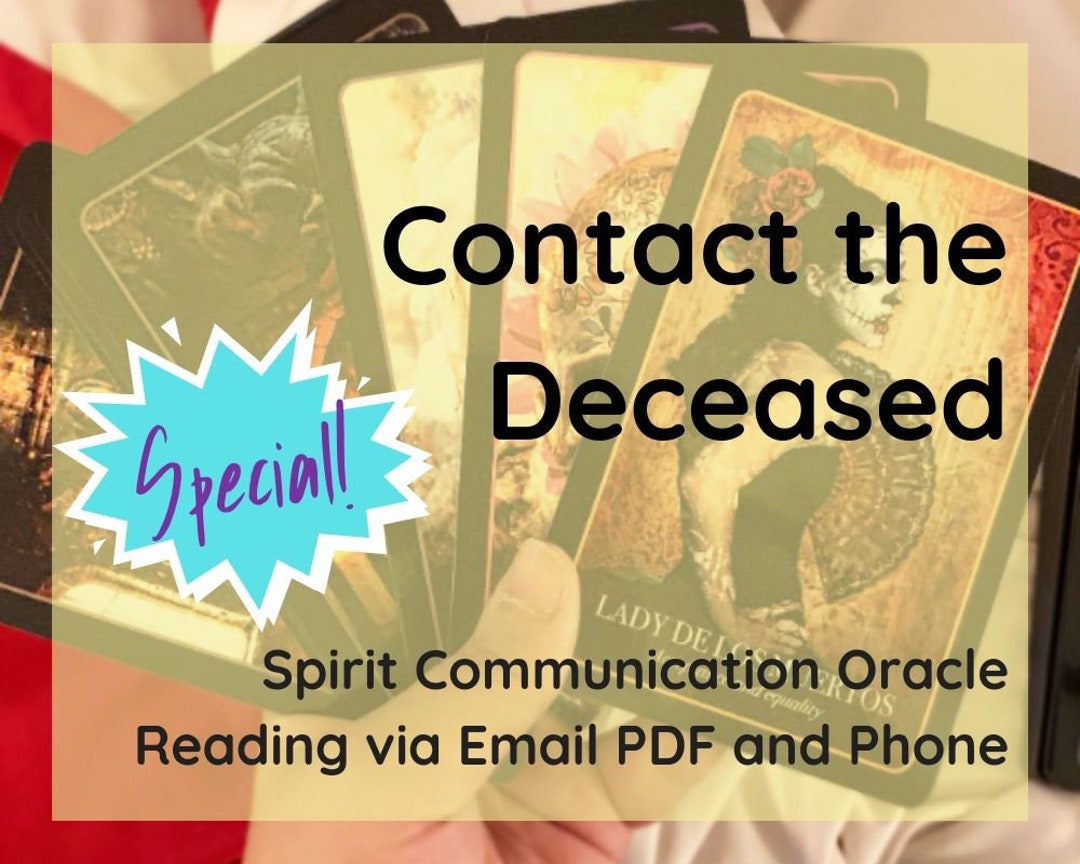 Contact the Deceased Reading, Psychic Medium and Spirit Communication ...