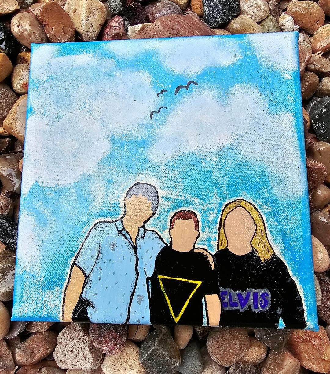 Faceless Portrait Painting | Hand Painted Portrait | Hand Painted ...