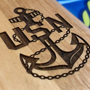 Navy Promotion Plaque USN Customized and Laser Engraved - Etsy