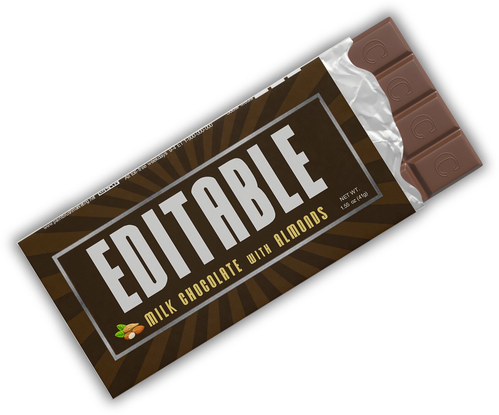 Editable Candy Bar Wrapper 2 - Hershey Version - Fully Editable - Etsy