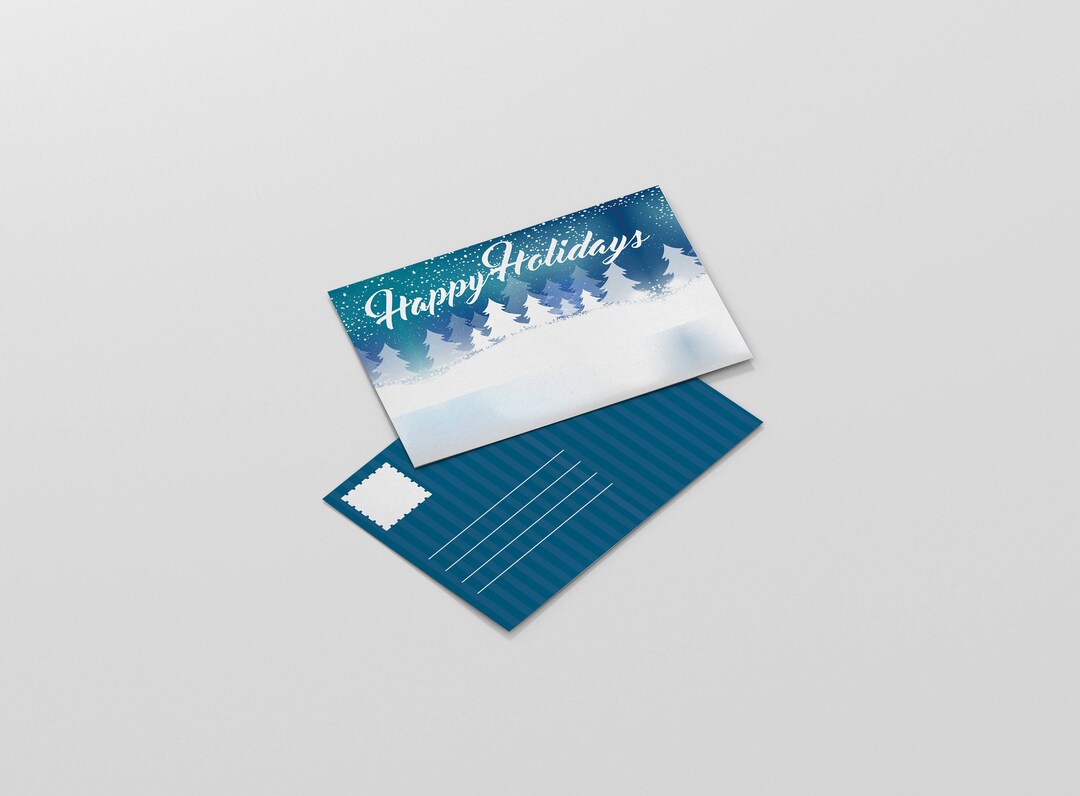 A White Christmas - Happy Holiday Post Card - Etsy UK