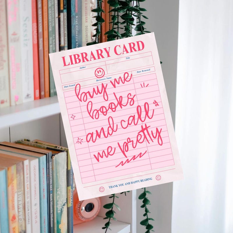 Book Insert Cards - Etsy