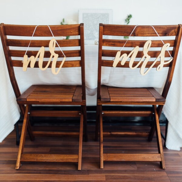 Wedding Chair Signs - Etsy
