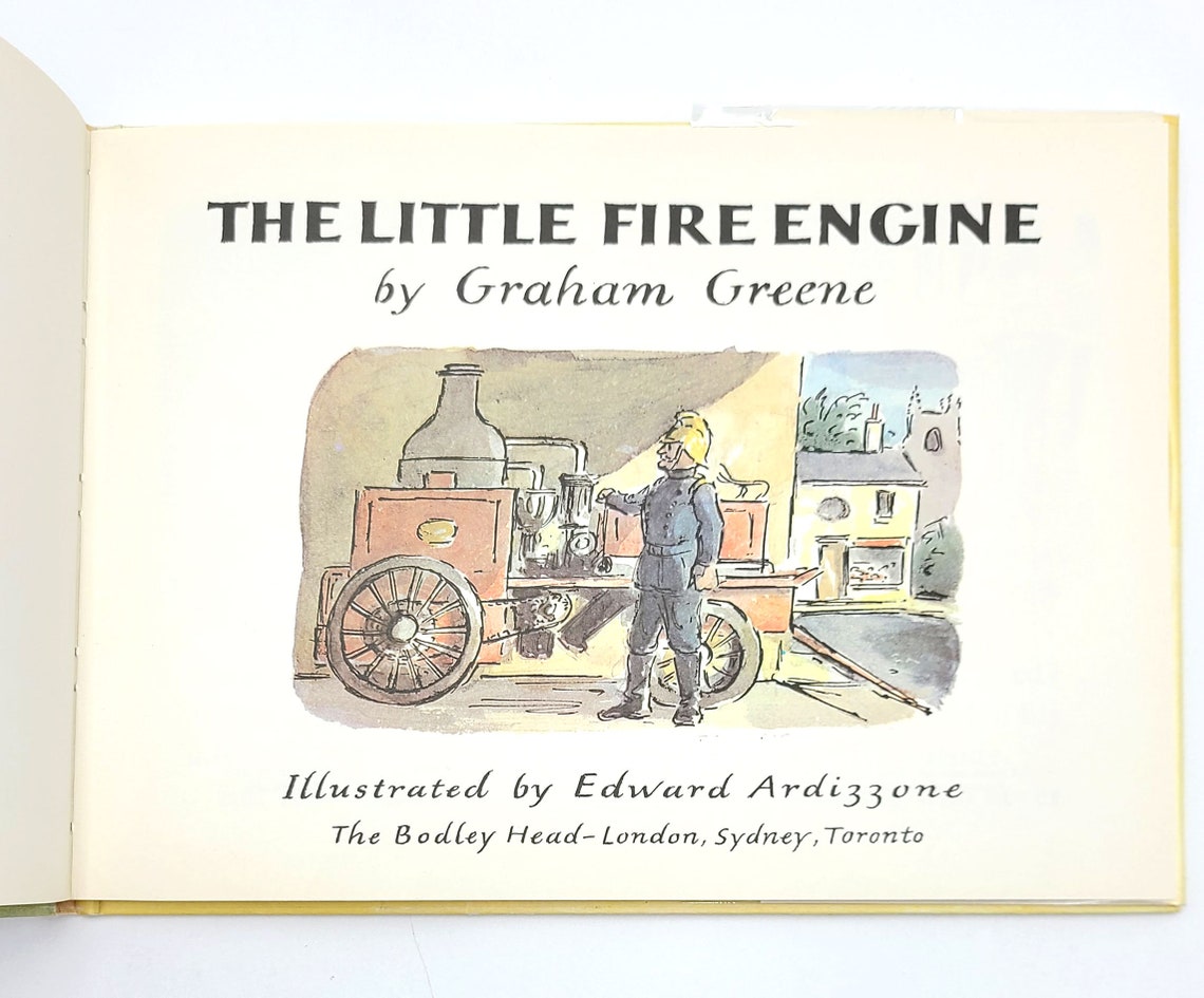 The Little Fire Engine 1973 Graham Greene / First UK Edition ...