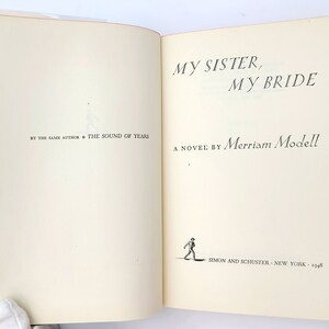My Sister, My Bride 1948 Merriam Modell [evelyn Piper] ~ First Edition ...
