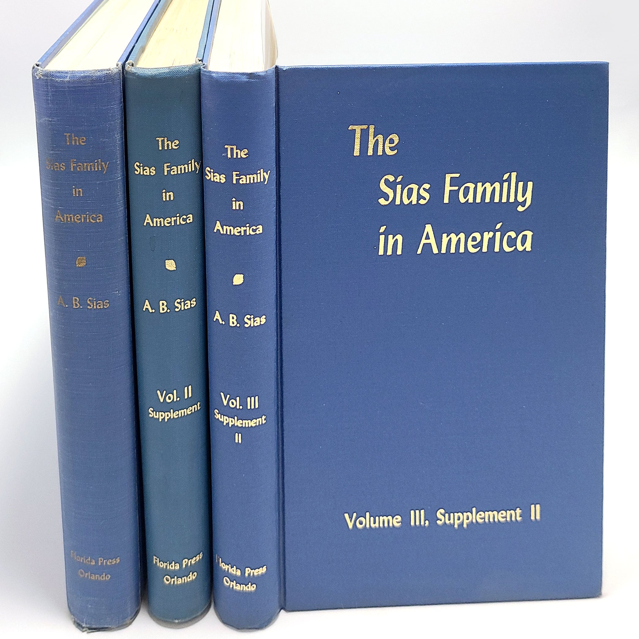 Sias Family in America 1677-1952 Supplement I & II (3 Volume Set) Genealogy