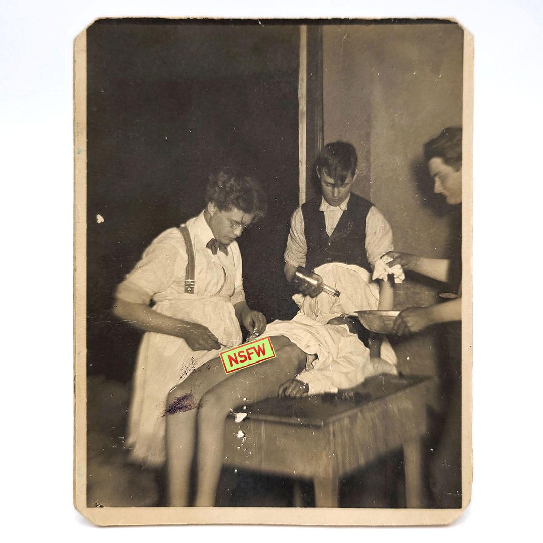 Photo of Mock-castration Circa 1910 Bizarre Antique Photograph Young Men - Etsy