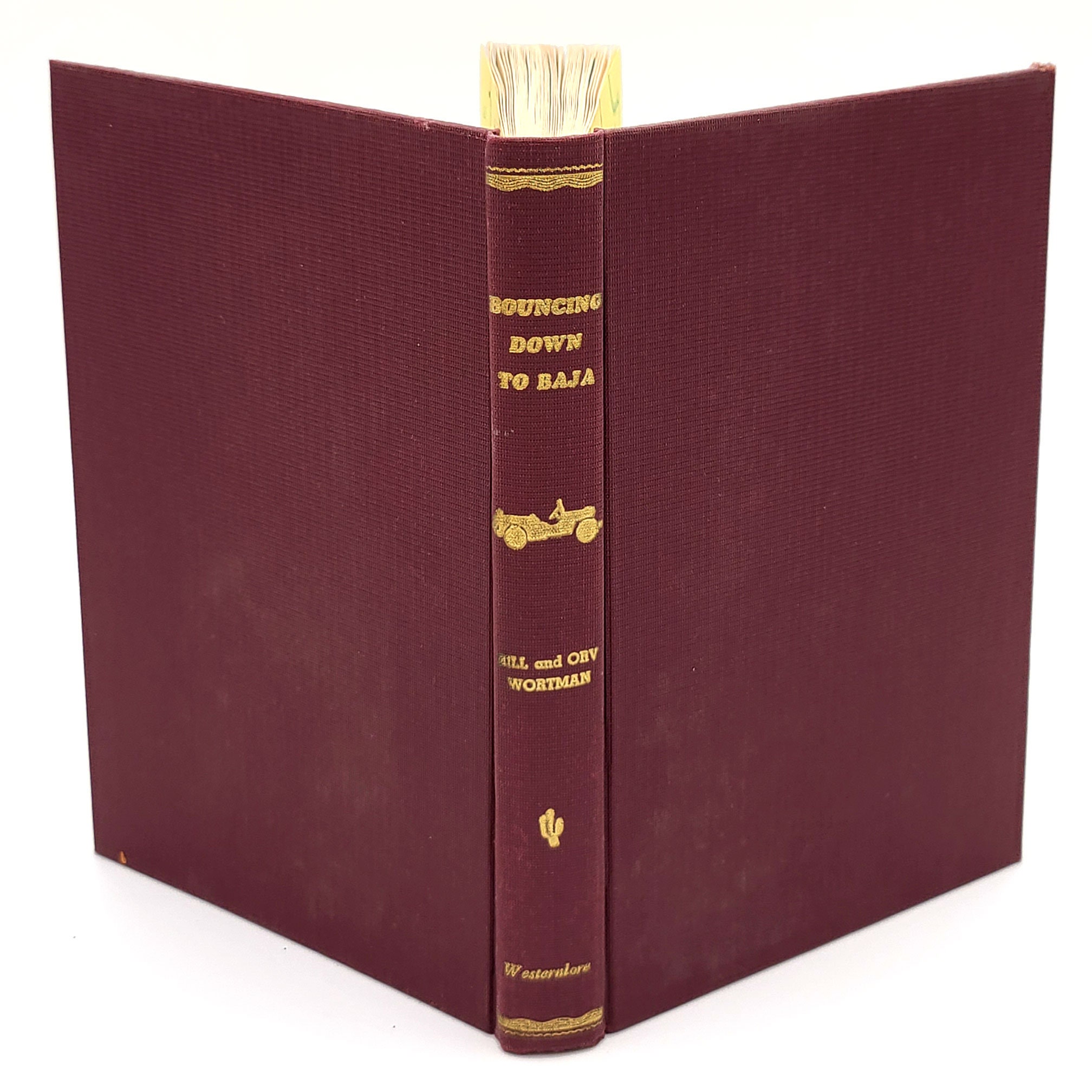 Bouncing Down to Baja by Bill & Orv Wortman 1954 ~ Scarce ~ Mexico Jeep ...