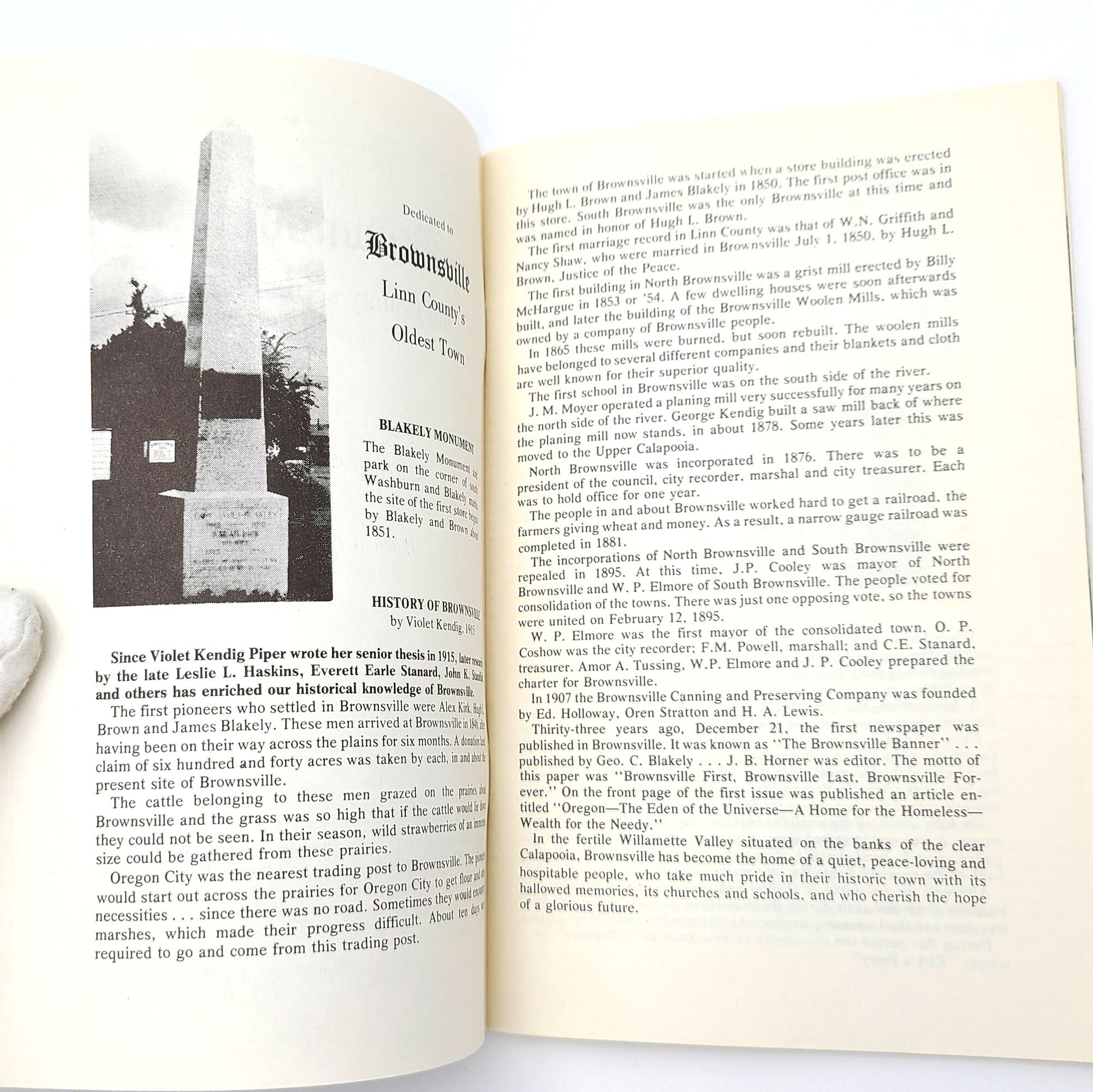 Brownsville: Linn County's Oldest Town Oregon History Calapooia Indians ...