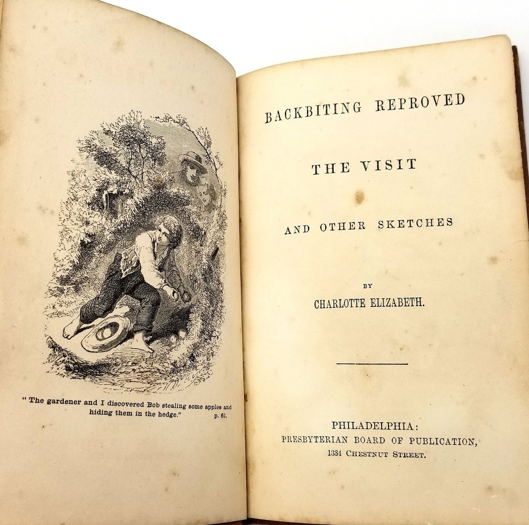Antique Religion Book: Backbiting Reproved - the Visit and Other ...