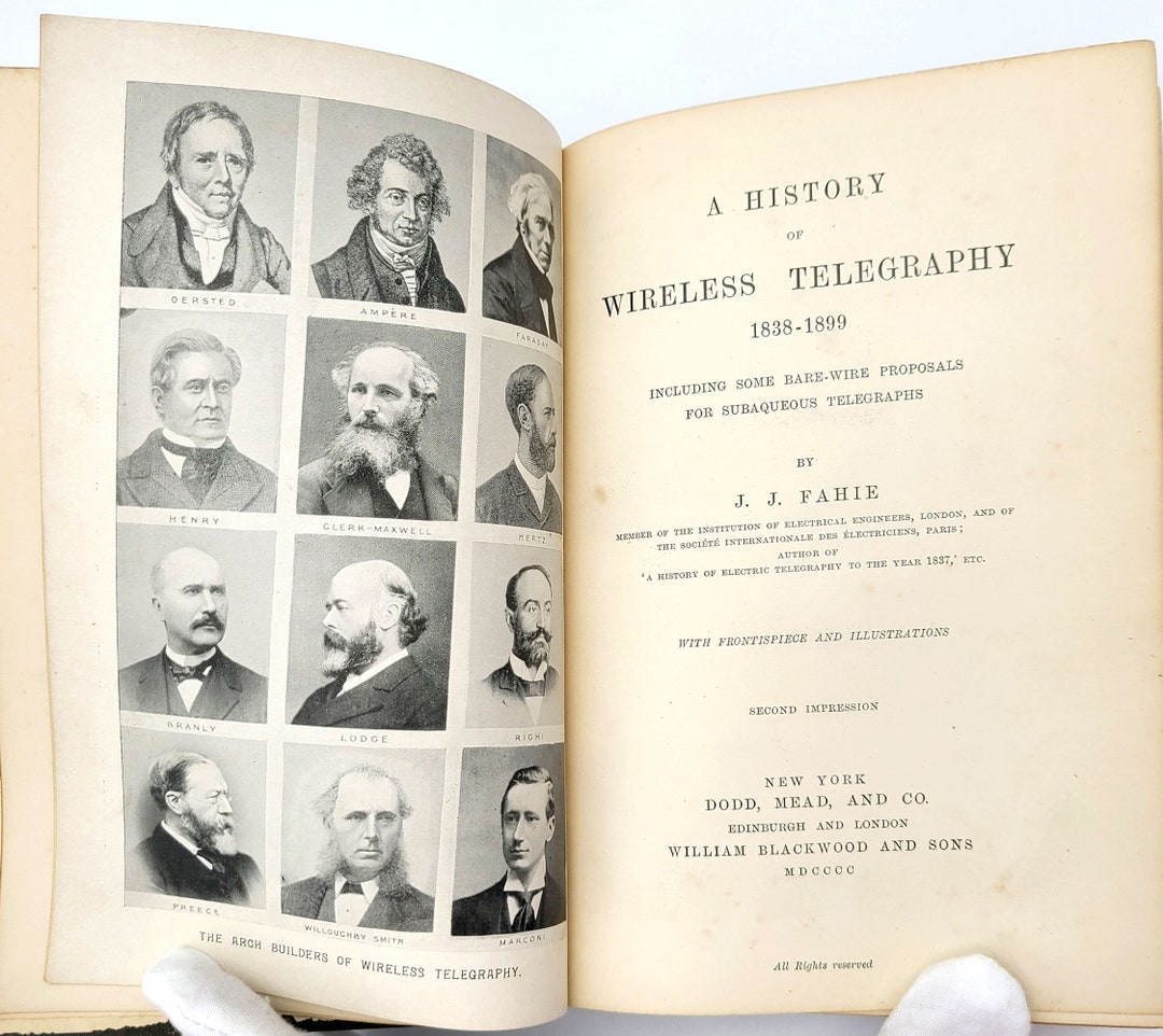 The History of Wireless Telegraphy 1838-1899 by J.J. Fahie 1900 Thomas ...
