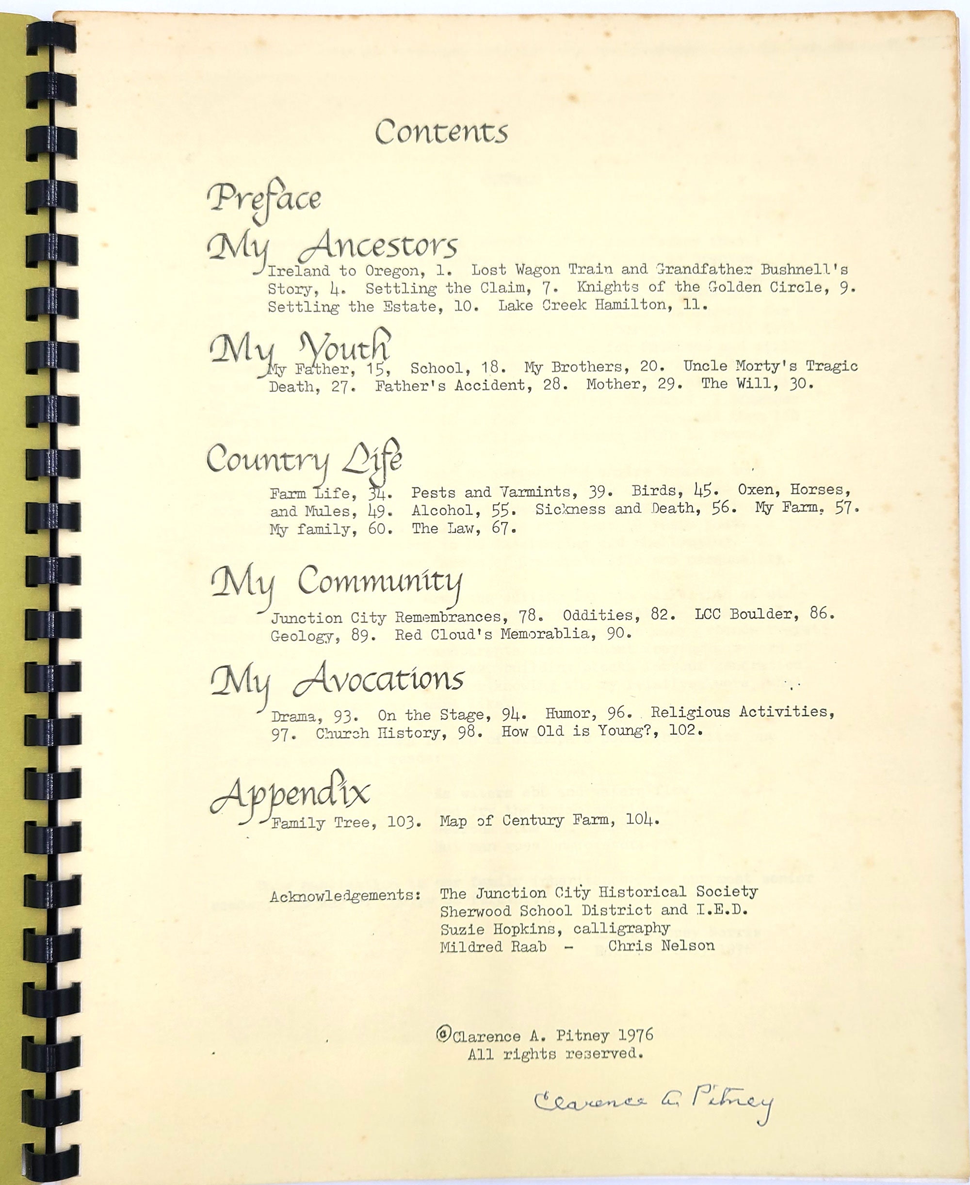 87 Years on a Century Farm PITNEY History ~ Oregon ~ Junction City ...