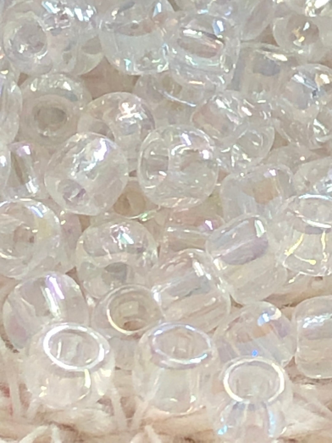NEW* TOHO Round Seed Beads, 8/0, Transparent - Rainbow Crystal, (TR-08 ...