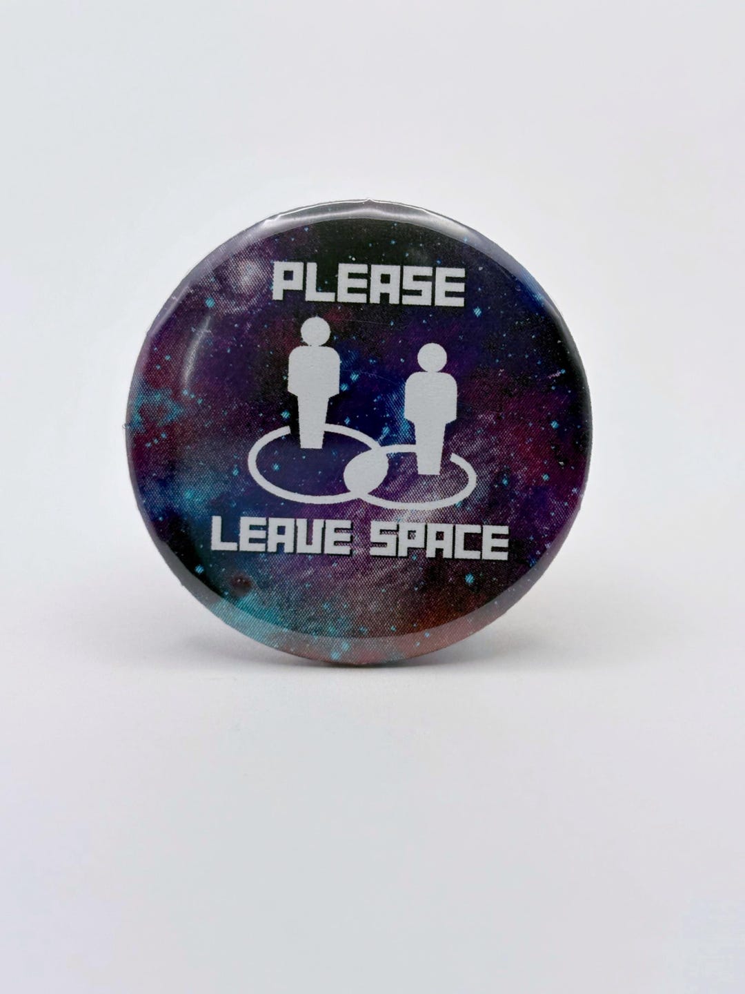 Please Leave Space Snarky Sassy Badge Button Pin 37mm - Etsy