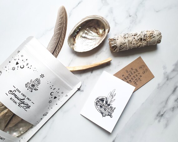 Smudging Kit Sage Smudge Kit Moving Gift Housewarming - Etsy France