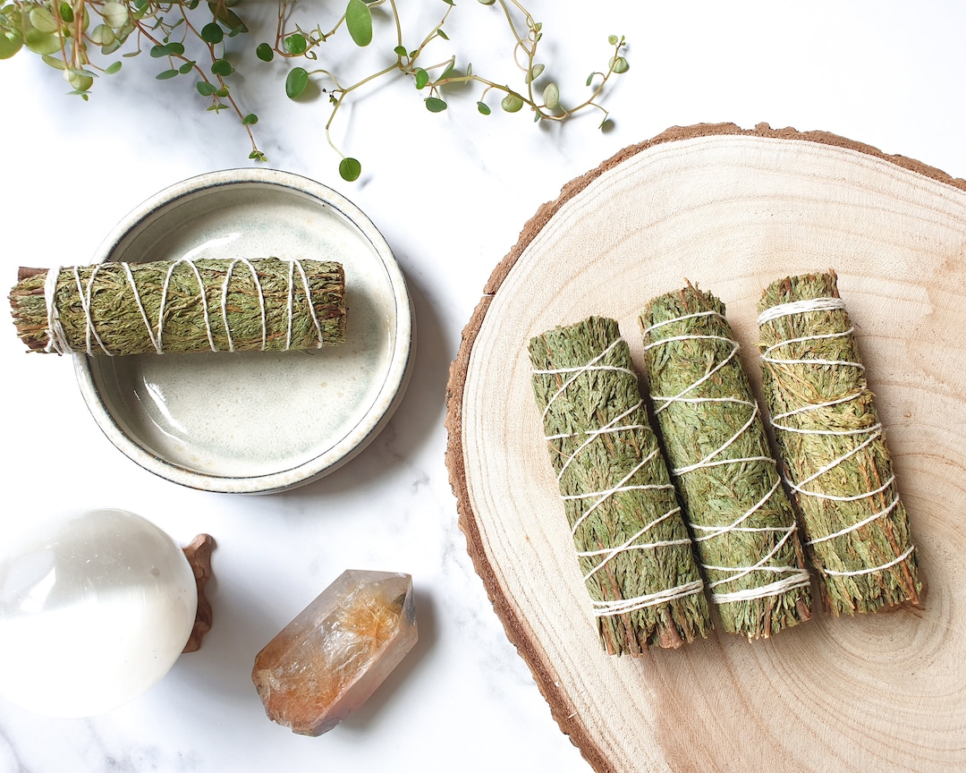 Cedar Smudge Bundle • Cedar Smudging Stick • Fumigation • Meditation ...