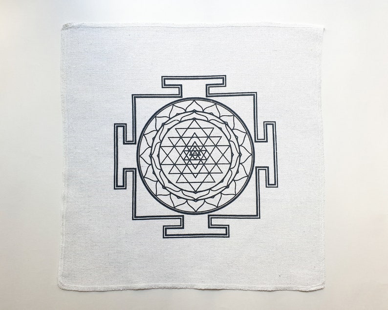 Sri Yantra Crystal Grid Cloth Sri Yantra Sacred Geometry | Etsy