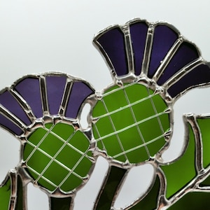 Scottish Thistle Stained Glass Pattern - Etsy