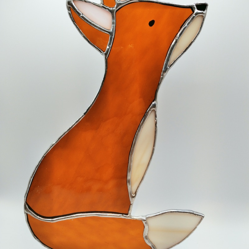 Stained Glass Fox - Etsy