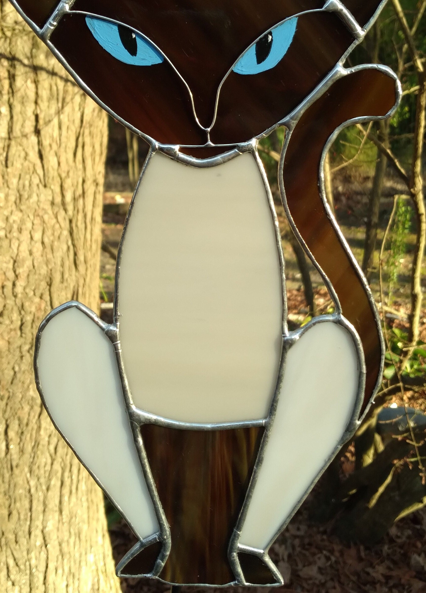 Siamese Cat Stained Glass Pattern - Etsy