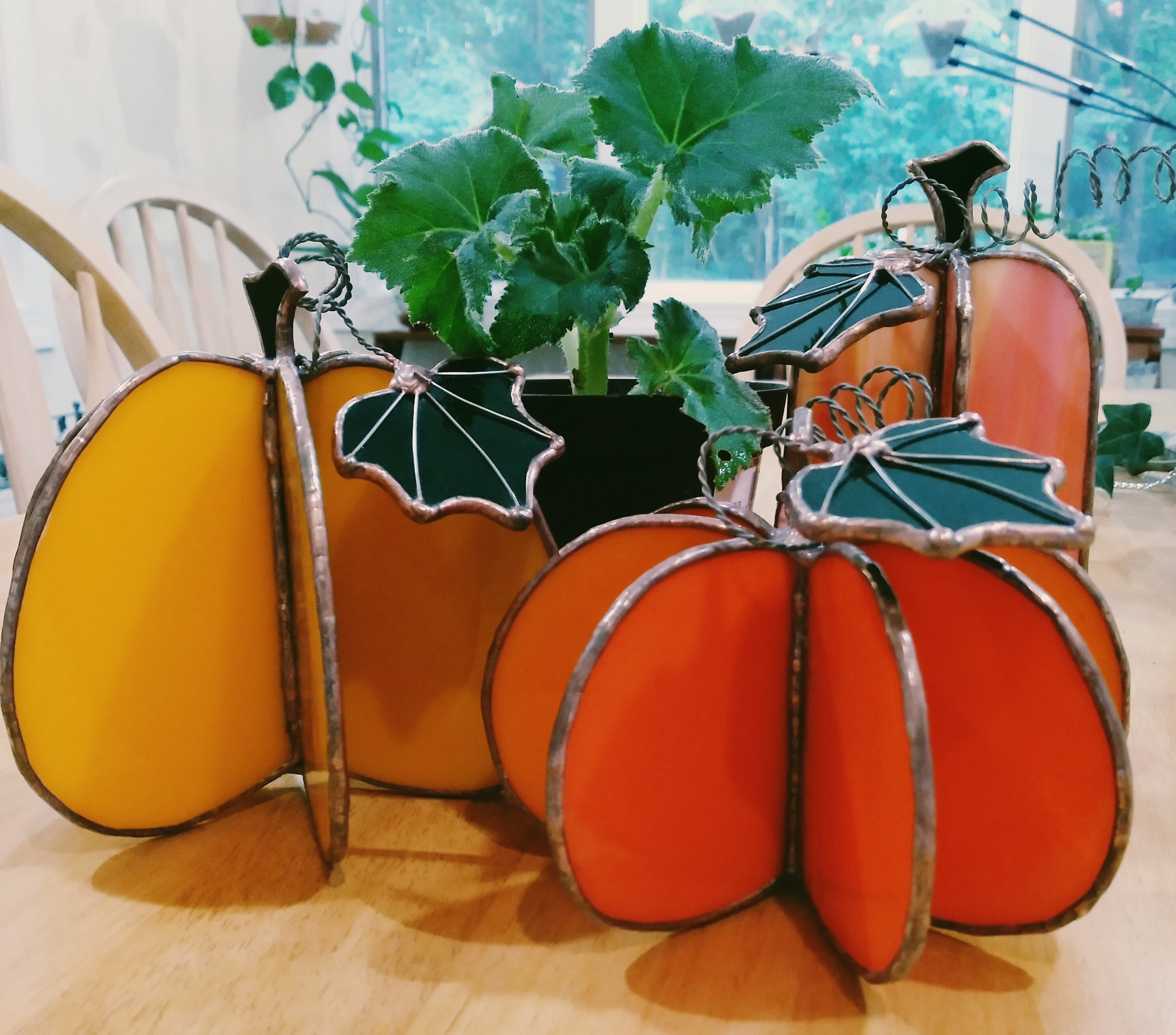 Three 3-D Pumpkin Stained Glass Patterns - Etsy