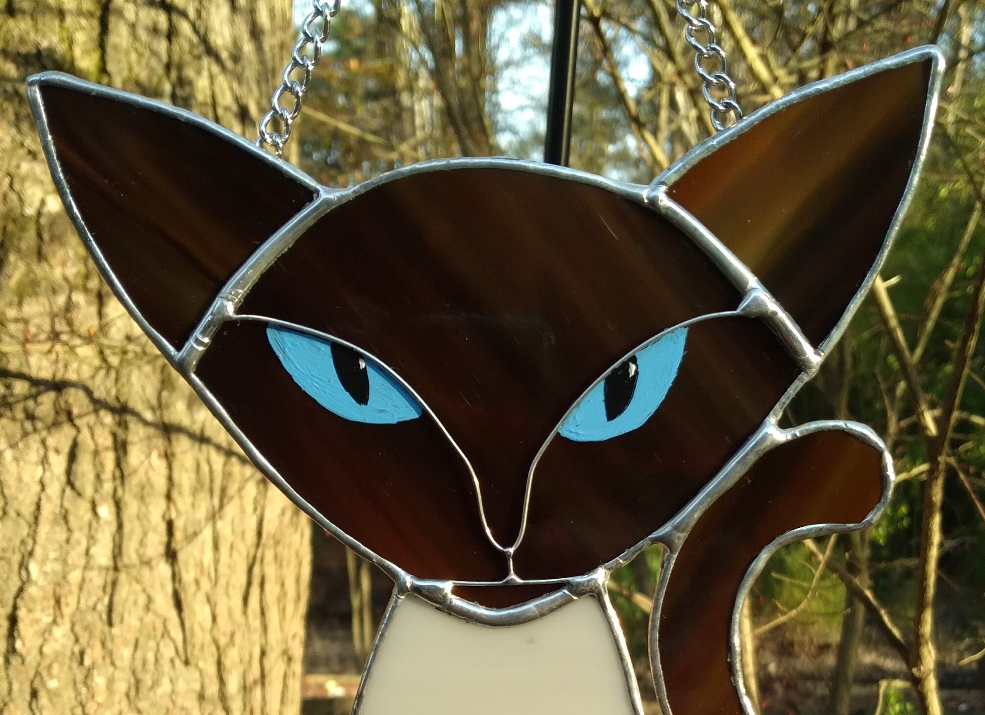 Siamese Cat Stained Glass Pattern - Etsy