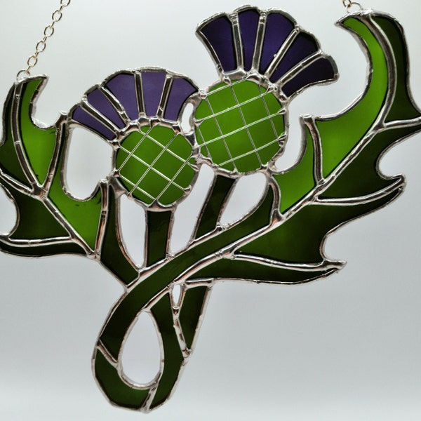 Scottish Thistle Glass - Etsy