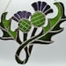 Scottish Thistle Stained Glass Pattern - Etsy