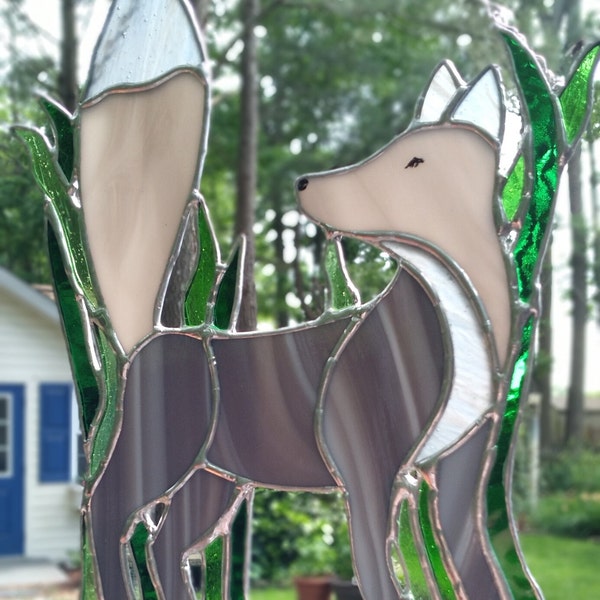 Fox Stained Glass - Etsy