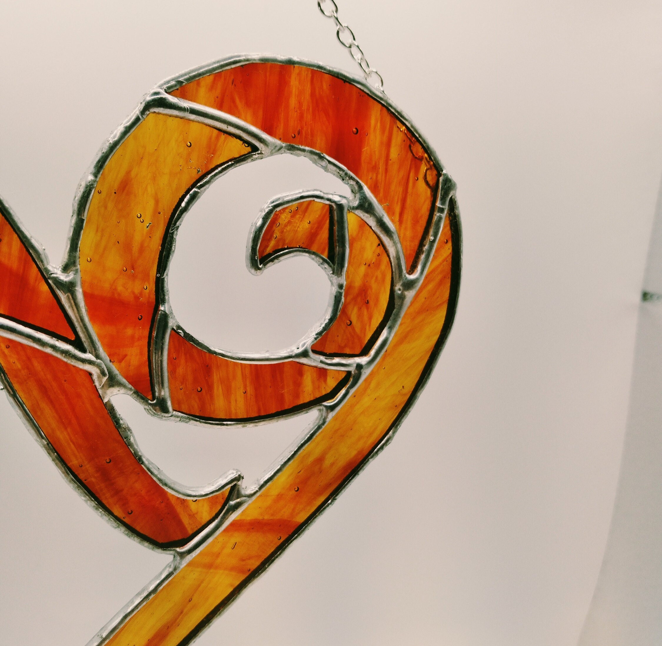 Swirl Heart Stained Glass Pattern - Etsy