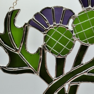 Scottish Thistle Stained Glass Pattern - Etsy