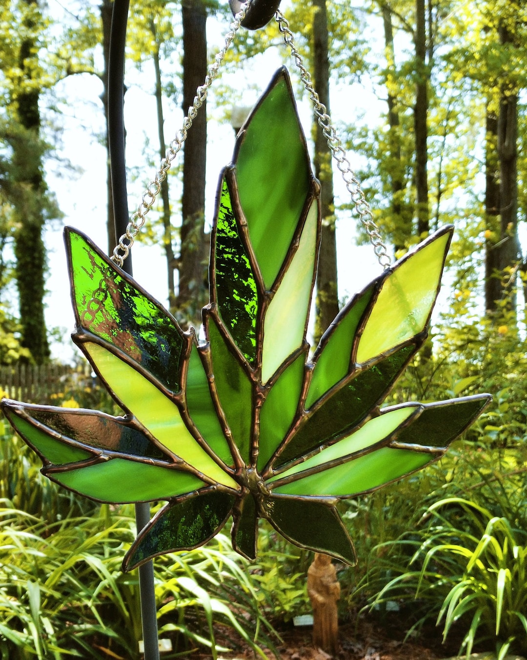 Marijuana Leaf Stained Glass Sun Catcher - Etsy