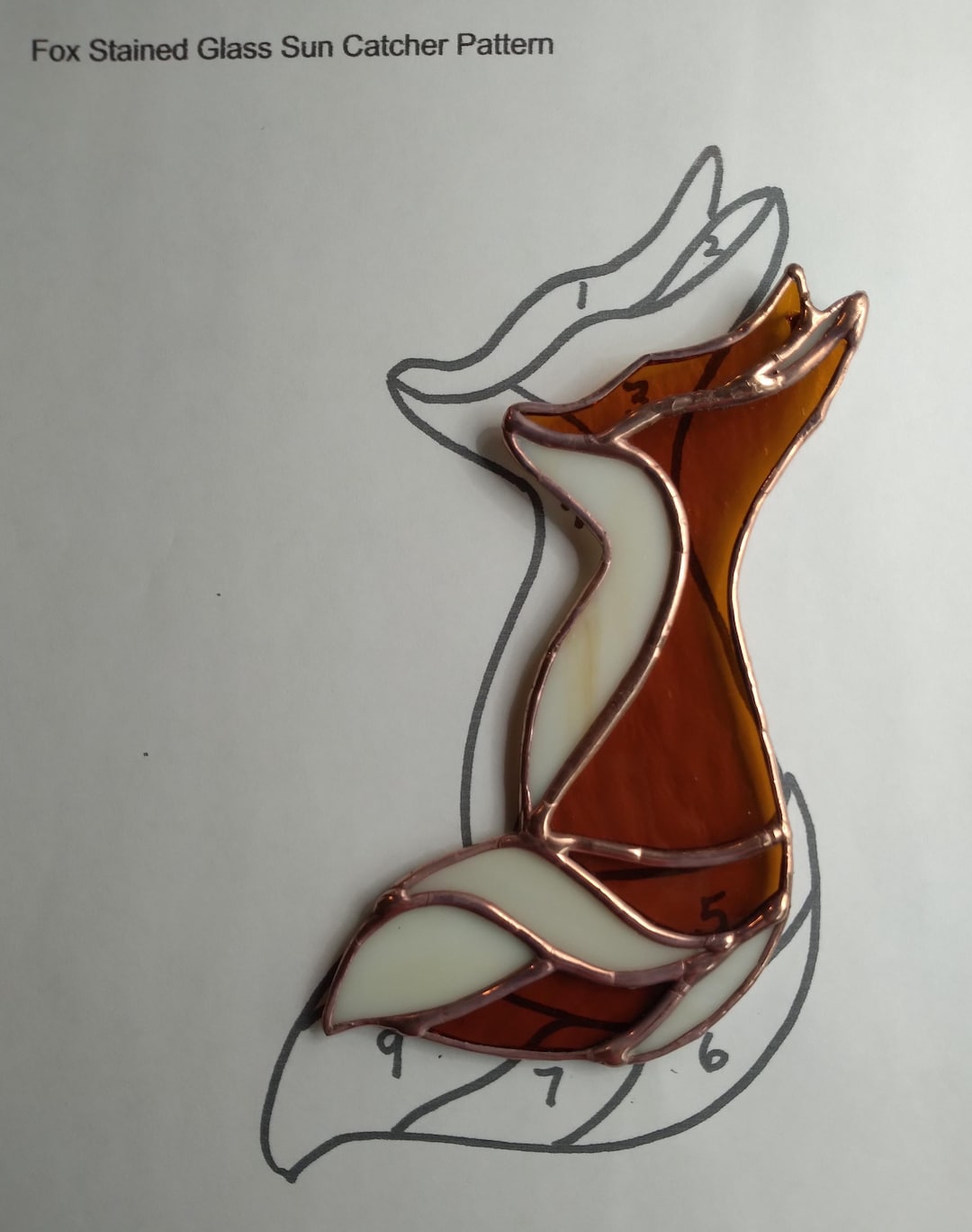 Fox Stained Glass Sun Catcher Pattern - Etsy