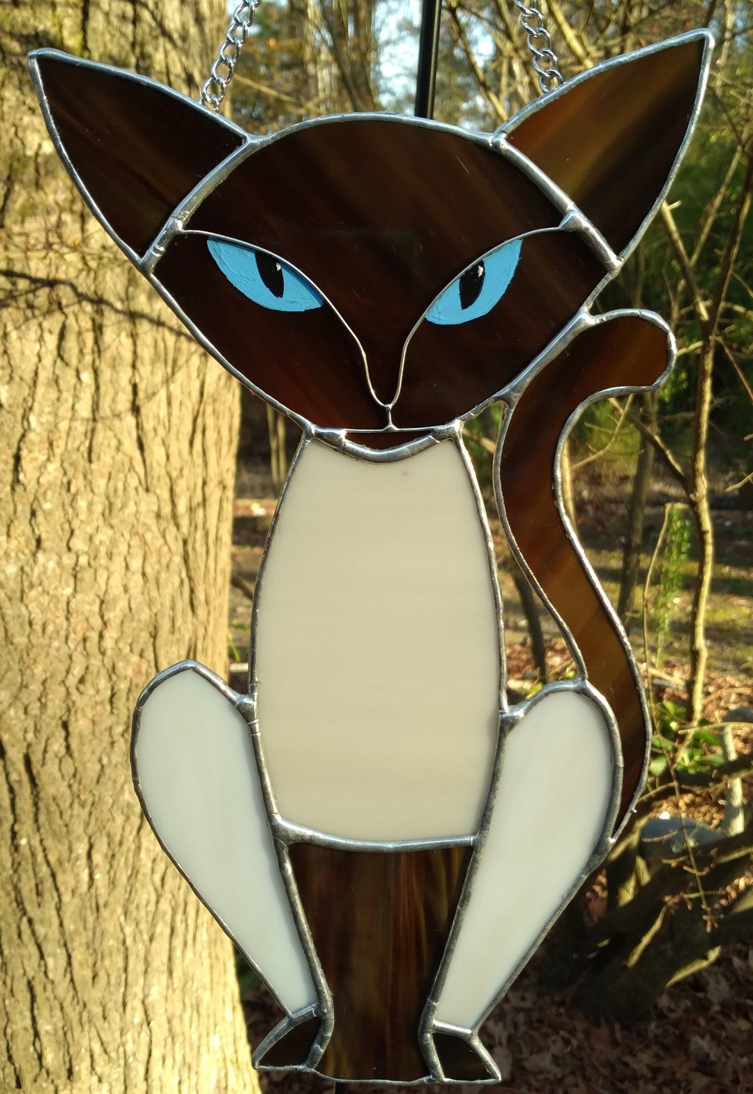Siamese Cat Stained Glass Pattern - Etsy