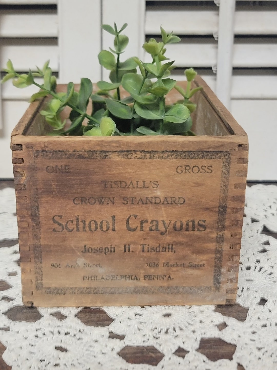 Vintage Wood Crayon Box, Rustic Home Decor - Etsy