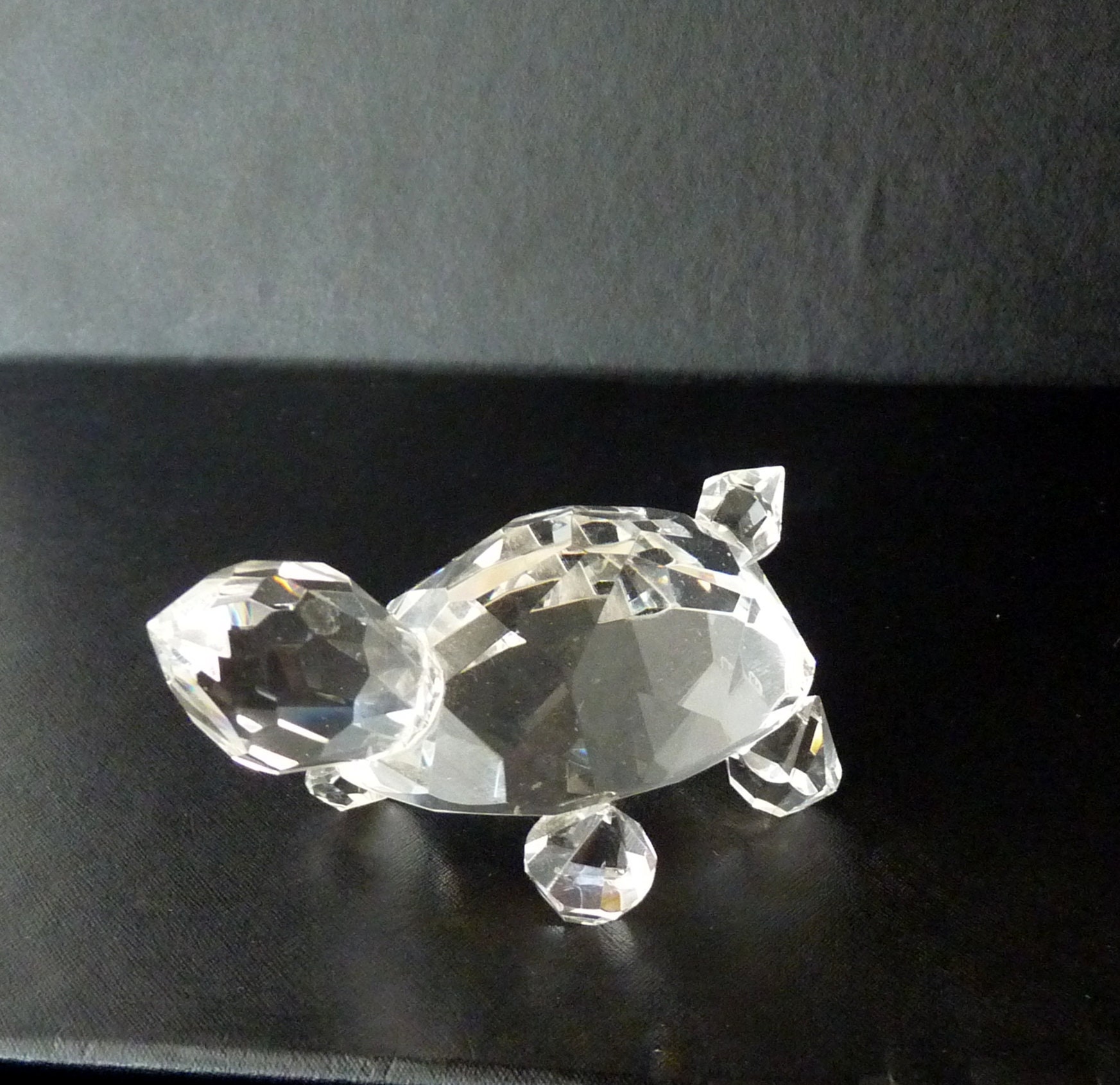 Large Swarovski Crystal Turtle Figurine Vintage White Crystal - Etsy