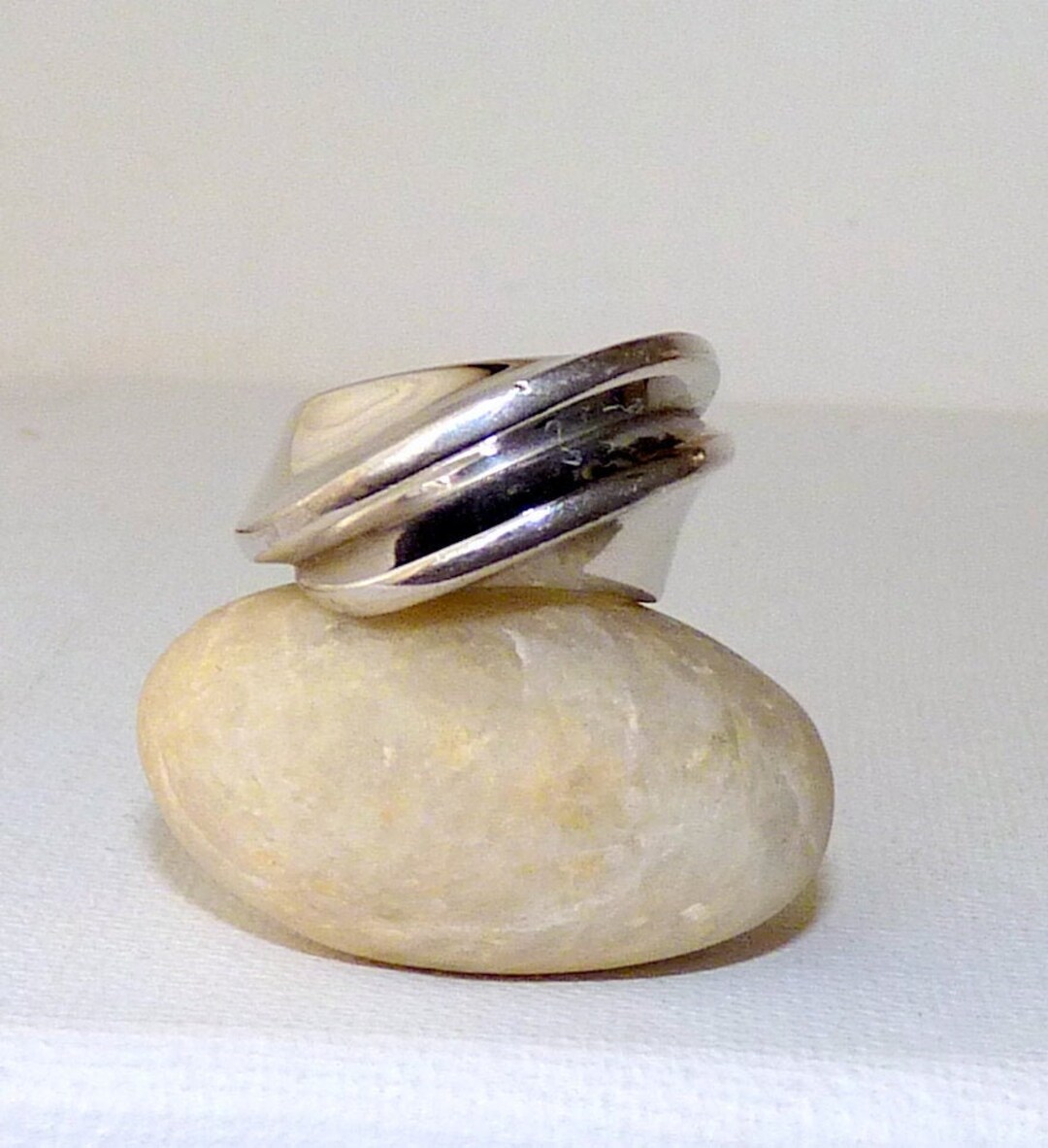 Sterling Silver ELLE Signed Ring Sz 6 Ring, 925 Modernist Ring, Ruby ...