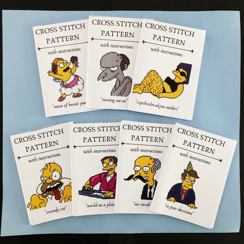 The Simpsons PDF Cross Stitch Chart Immediate Digital - Etsy