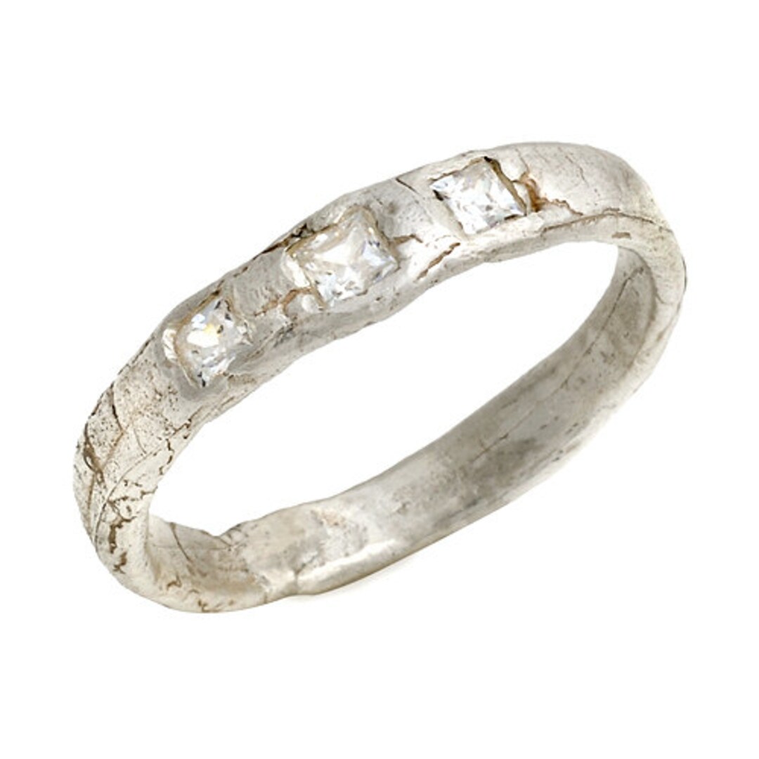Hand Sculpted Sterling Silver Wedding Ring - Etsy