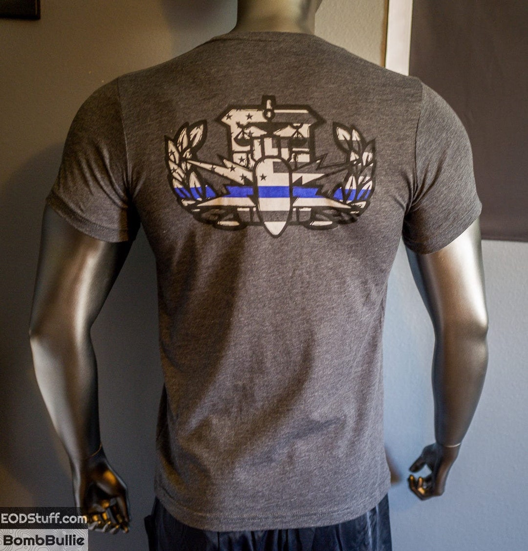 Thin Blue Line HDT Badge T-shirt HDT/HDS Eod Badge Unisex Shirt - Etsy
