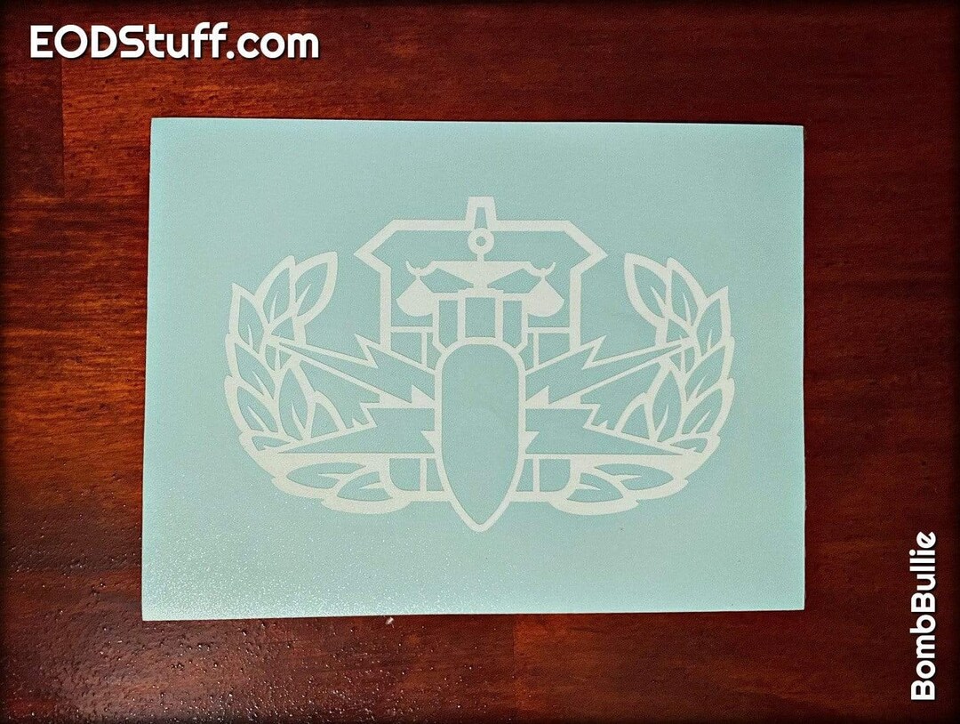 HDT Badge Decals EOD Vinyl Transfer Decal - Etsy