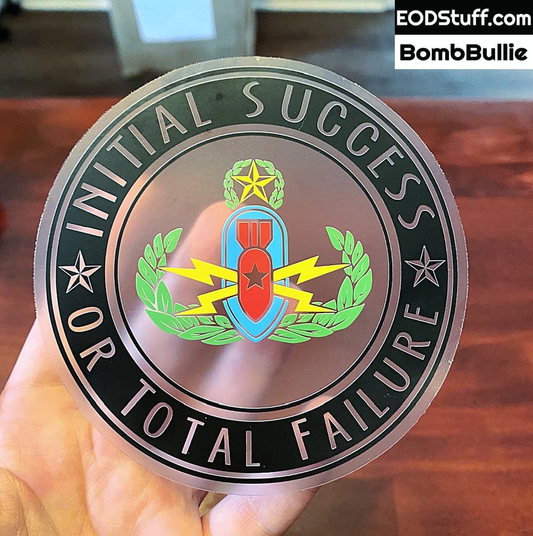 Initial Success or Total Failure Clear Stickers 5-color EOD Sticker - Etsy