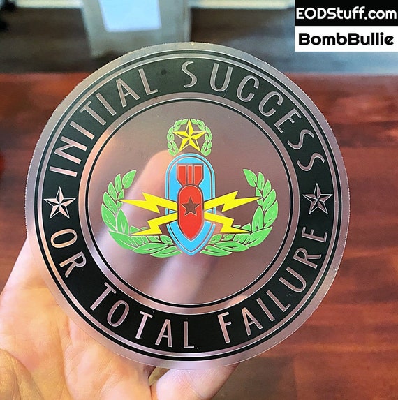 Initial Success or Total Failure Clear Stickers 5-color EOD | Etsy